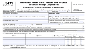 An Overview of IRS Form 5471 - Universal Tax Professionals