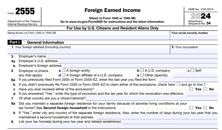 IRS Form 2555: A Comprehensive Guide for American Expats - Universal Tax Professionals